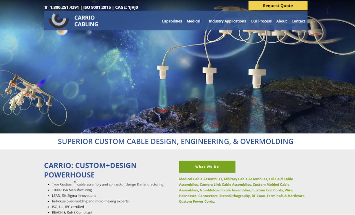Custom Cabling Services | Custom Cabling & Connectors | Carrio Cabling